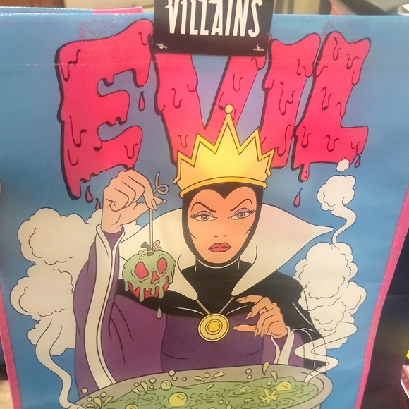 Disney | Accessories | Disney Villains Evil Queen Reusable Tote Bag ...